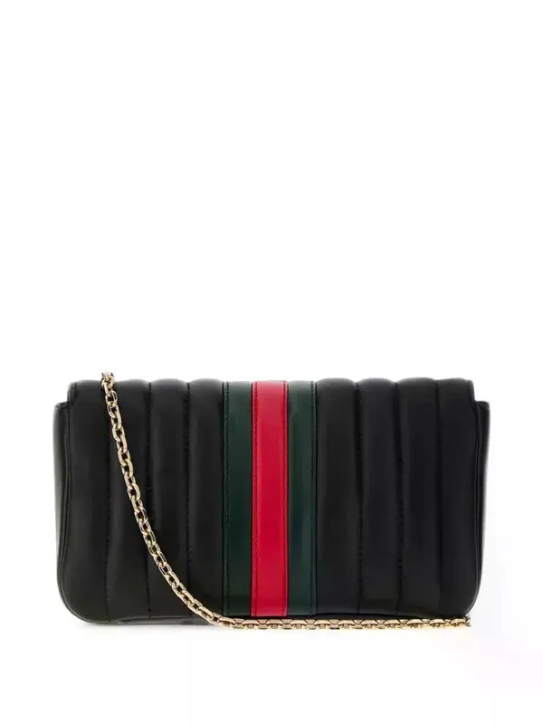 Gucci Jetset Gg Marmont Quilted Leather Clutch Bag