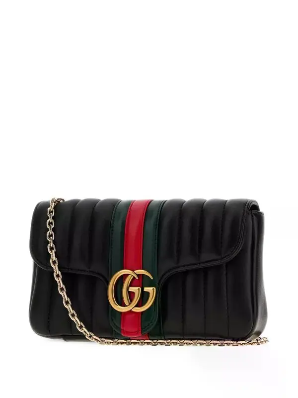 Gucci Jetset Gg Marmont Quilted Leather Clutch Bag