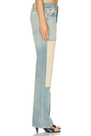 Acne Studios Pazer Suede Panel Straight Leg