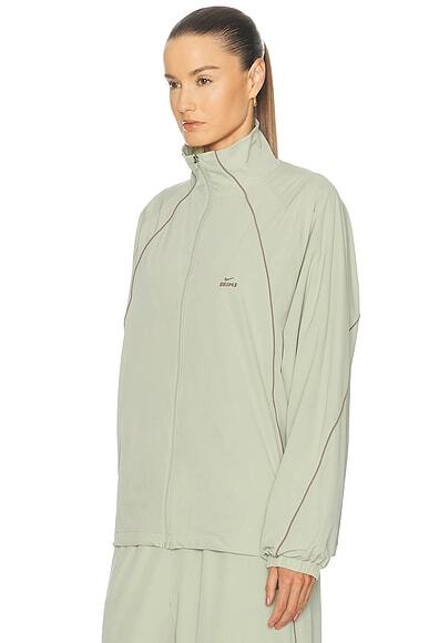 NIKESKIMS Stretch Nylon Oversized Jacket - Talc