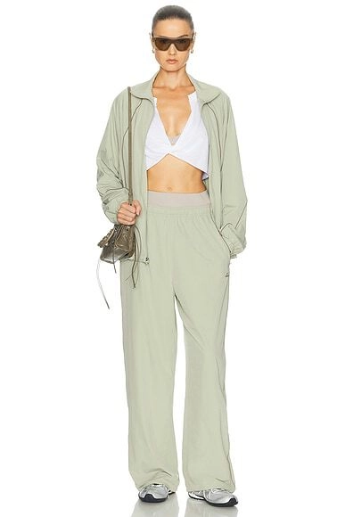 NIKESKIMS Performance Cotton V Neck Crop Top - Snow