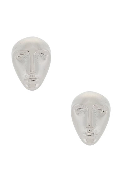 Khaite Visage Earrings - Silver