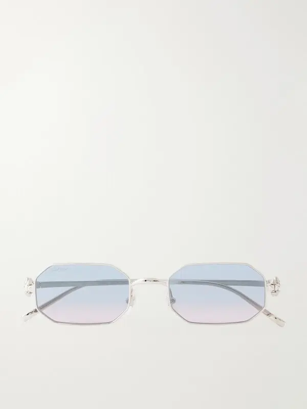 Cartier Clash De Square-frame -tone Sunglasses