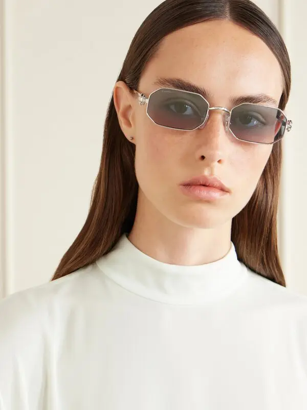 Cartier Clash De Square-frame -tone Sunglasses