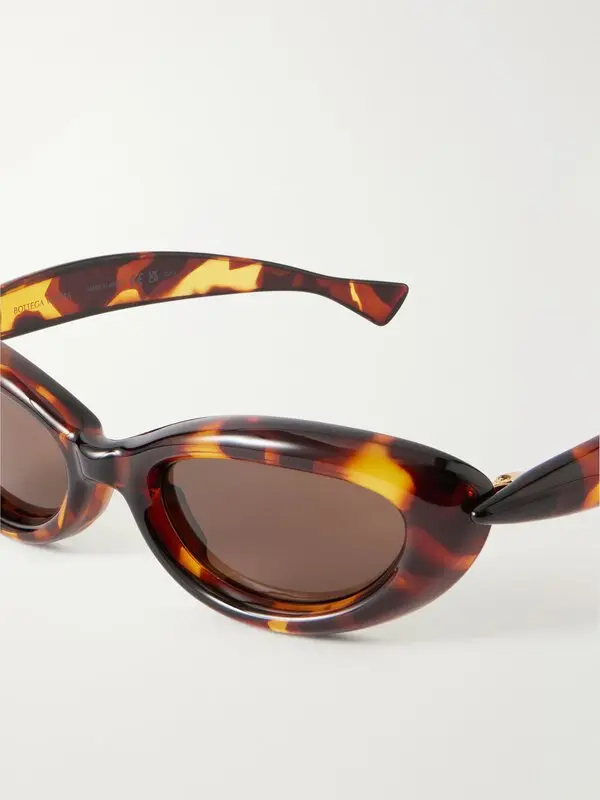 Bottega Veneta Sardine Cat-eye Injected Sunglasses