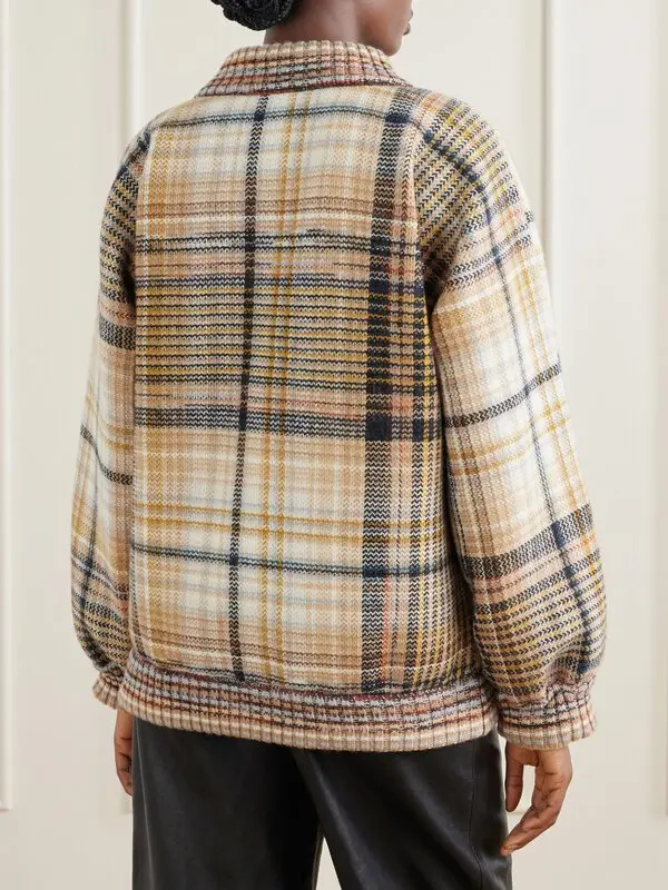 Missoni Padded Checked Wool Bomber Jacket