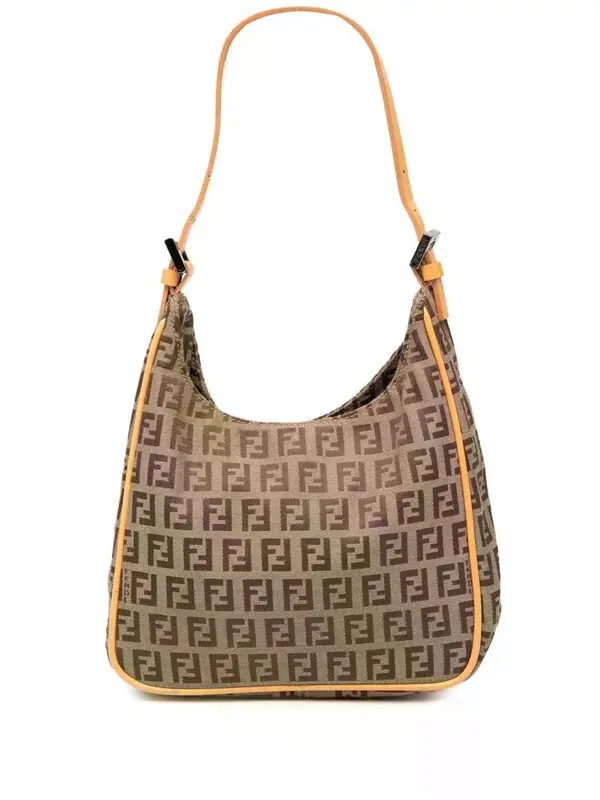 Fendi 2000-2010 Zucchino Canvas Shoulder Bag