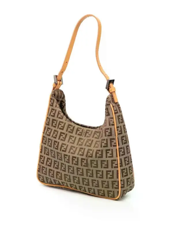 Fendi 2000-2010 Zucchino Canvas Shoulder Bag