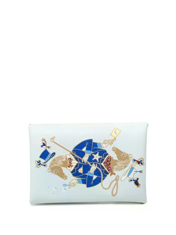 Hermès 2023 Swift Cowboy Calvi Card Holder