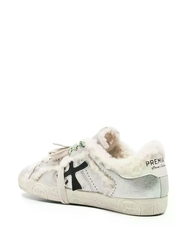 Premiata Steven Shearling-trim Sneakers