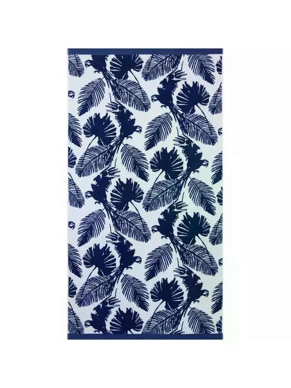 Vilebrequin Papagaio Jacquard Beach Towel - White