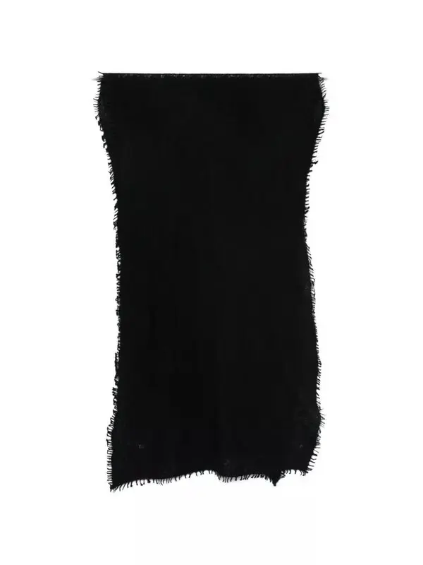 MIRROR IN THE SKY Frayed Cashmere Scarf