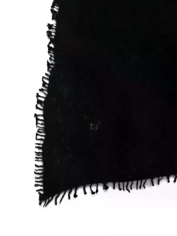 MIRROR IN THE SKY Frayed Cashmere Scarf