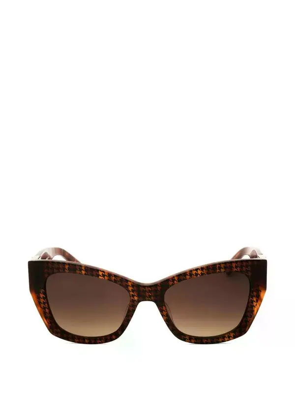 Kate Spade New York Houndstooth-pattern Cat-eye Sunglasses