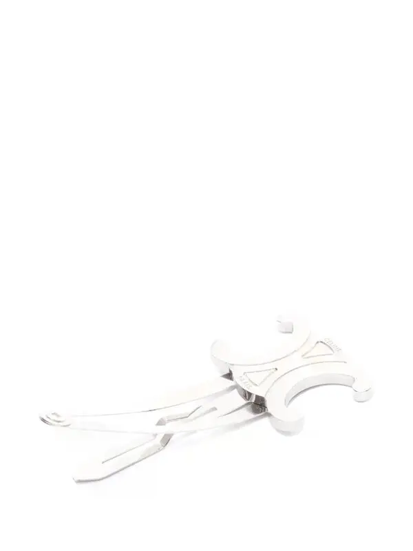 Celine 2010s Triomphe Hair Clips