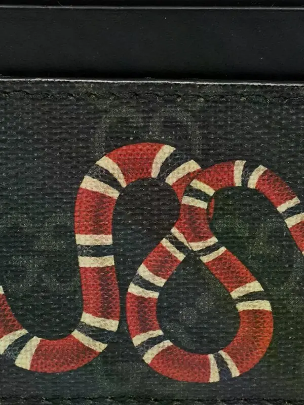 Gucci Kingsnake Gg Supreme Card Holder