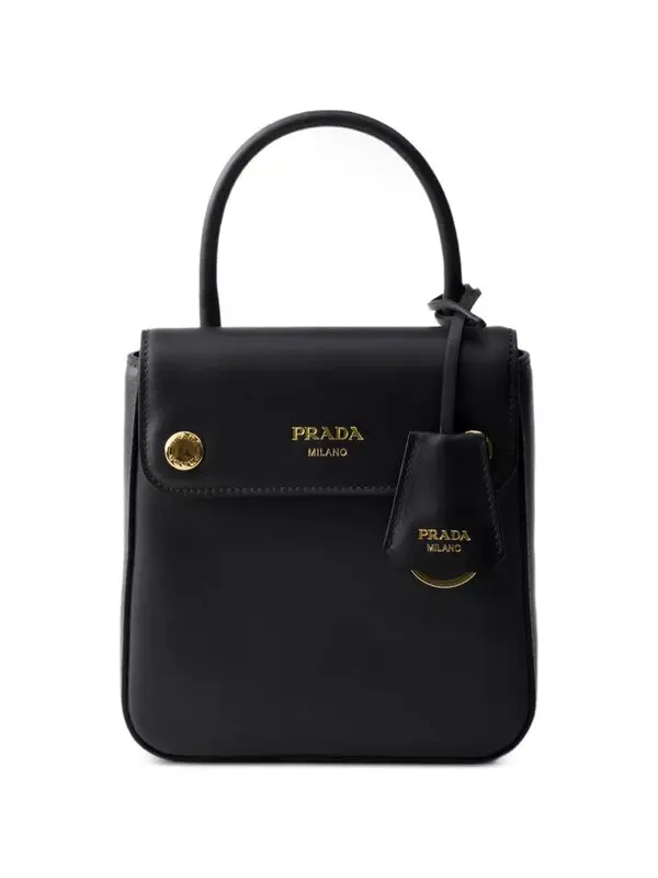 Prada Carry Mini Leather Handbag - Black