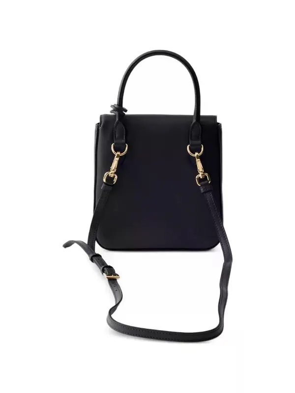 Prada Carry Mini Leather Handbag - Black