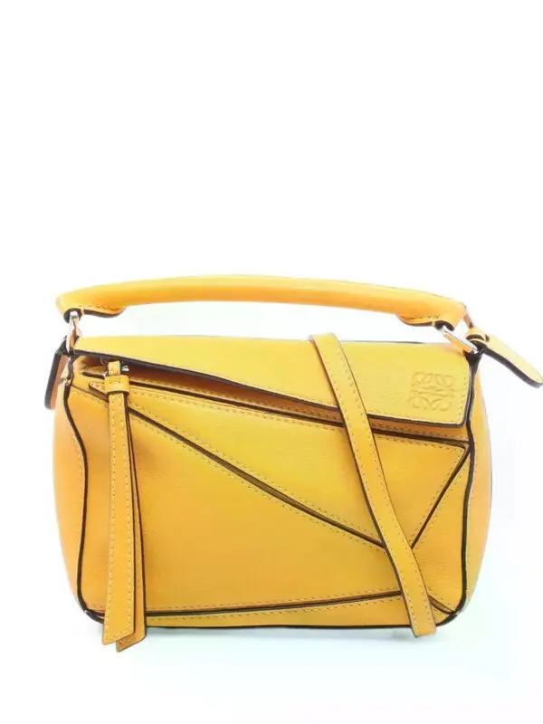 Loewe 2010s Mini Puzzle Tote Bag - Yellow