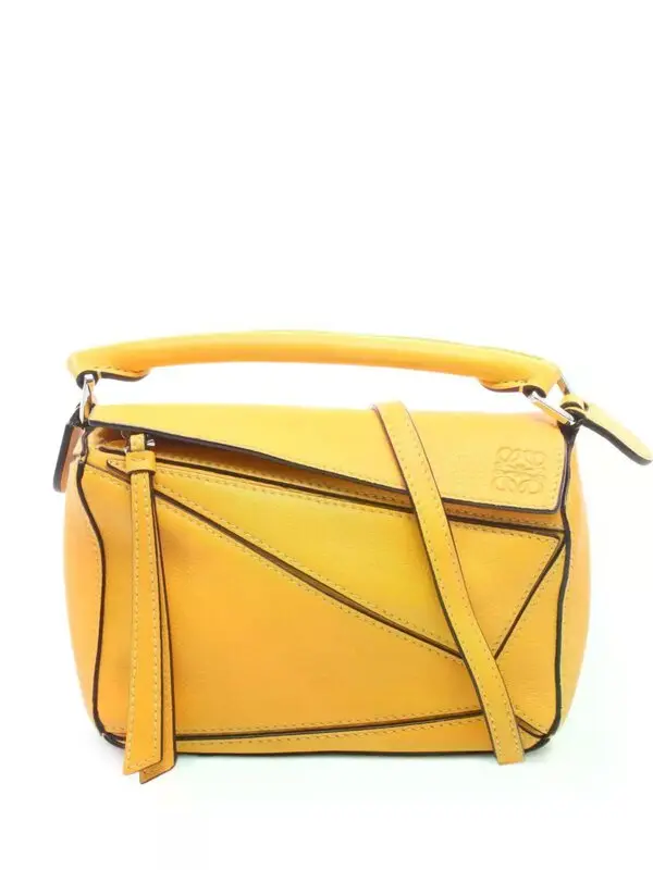 Loewe 2010s Mini Puzzle Tote Bag - Yellow