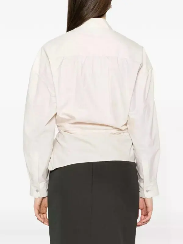 LEMAIRE Asymmetric Gathered Polo Shirt