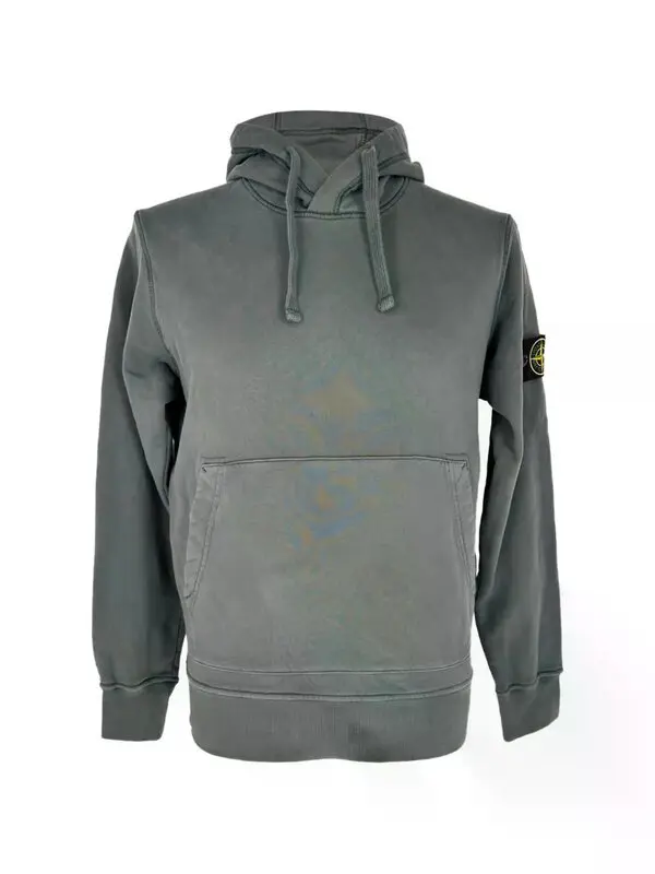 Stone Island Logo-patch Cotton Hoodie