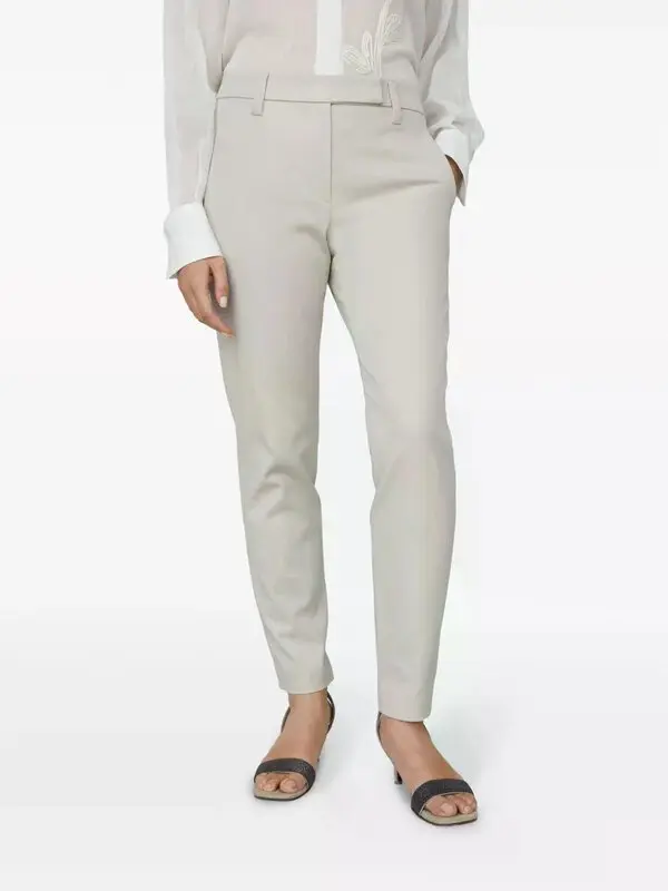 Brunello Cucinelli Mid-rise Skinny Trousers