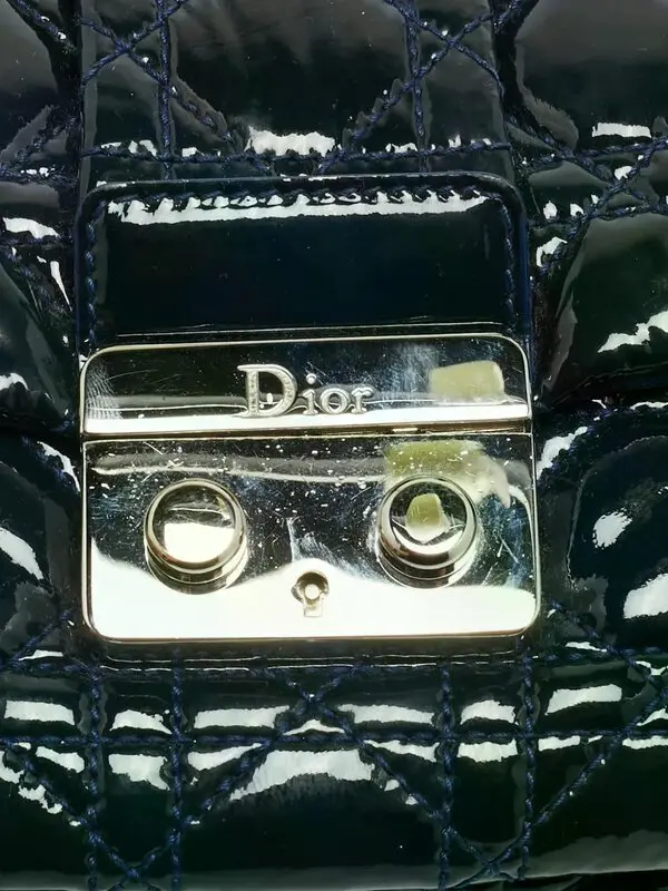 Dior 2010 Miss Cannage Foldover-top Shoulder Bag