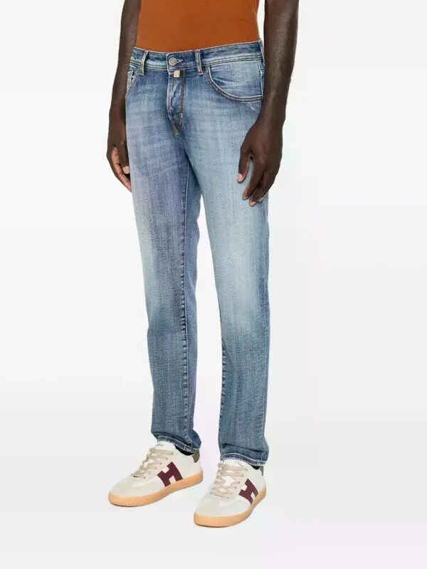 JACOB COHЁN Faded-effect Straight-leg Jeans