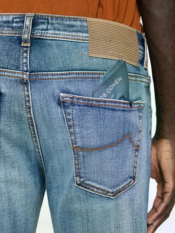 JACOB COHЁN Faded-effect Straight-leg Jeans