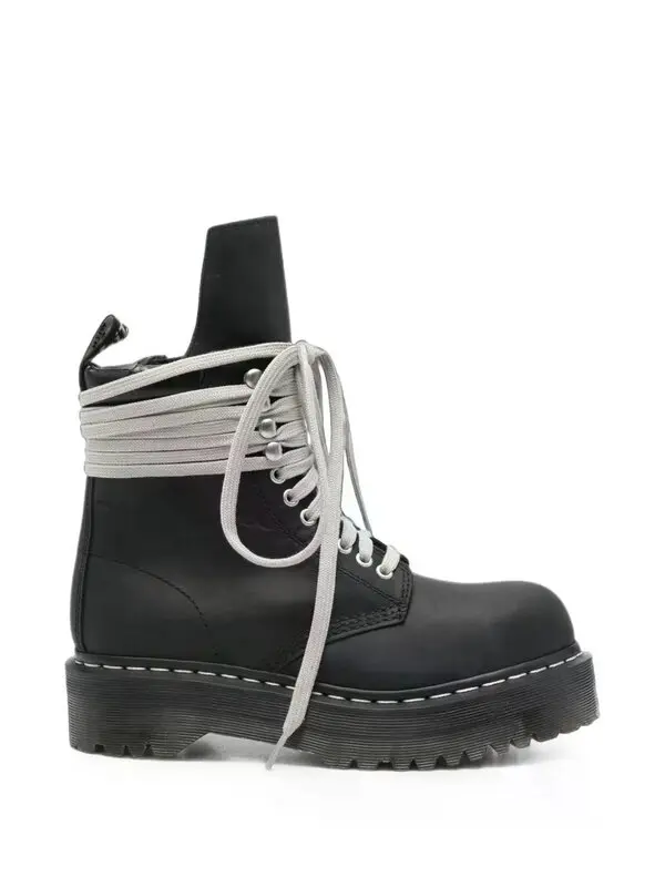 Rick Owens Quad Sole Steel Toe Boots
