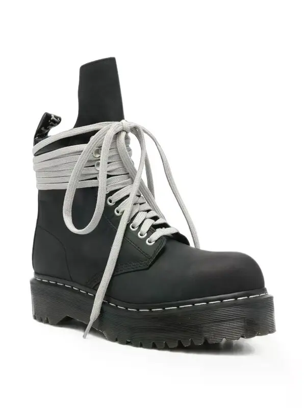 Rick Owens Quad Sole Steel Toe Boots