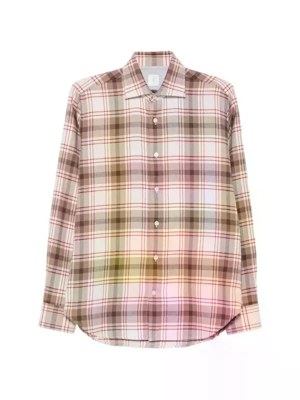 Eleventy Check-pattern Shirt