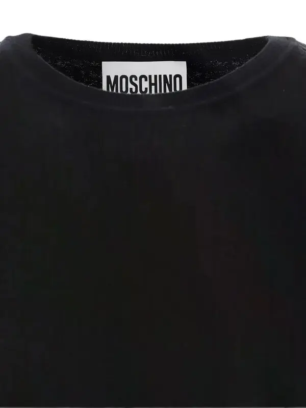 Moschino Logo-pattern Wool Sweater