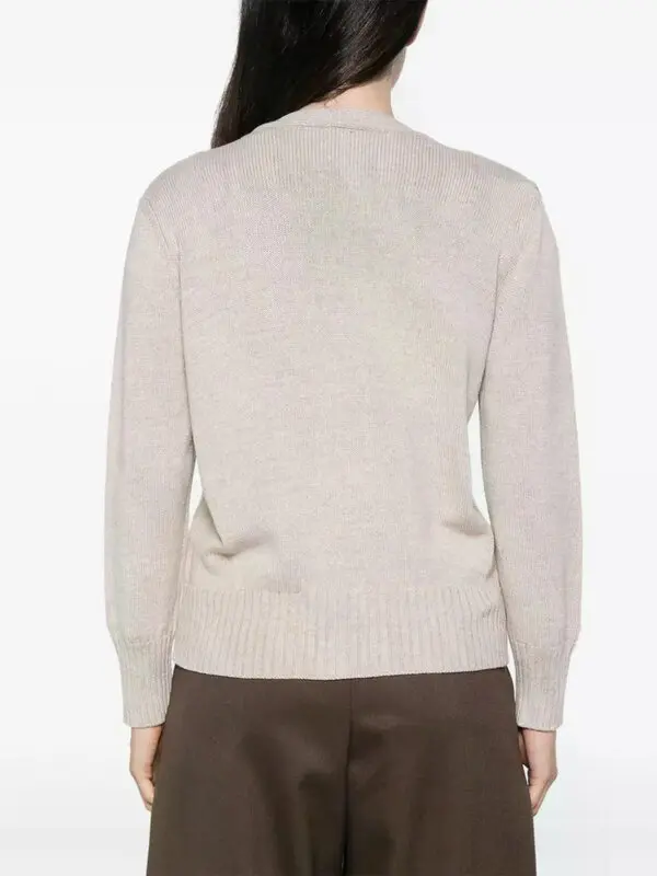 INTRECCI V-neck Patch-pocket Cardigan