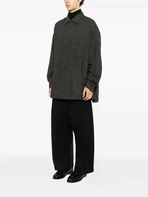 ZIGGY CHEN Check-pattern Button-up Shirt