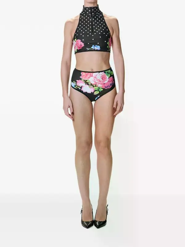Moschino Floral Polka-dot Bikini
