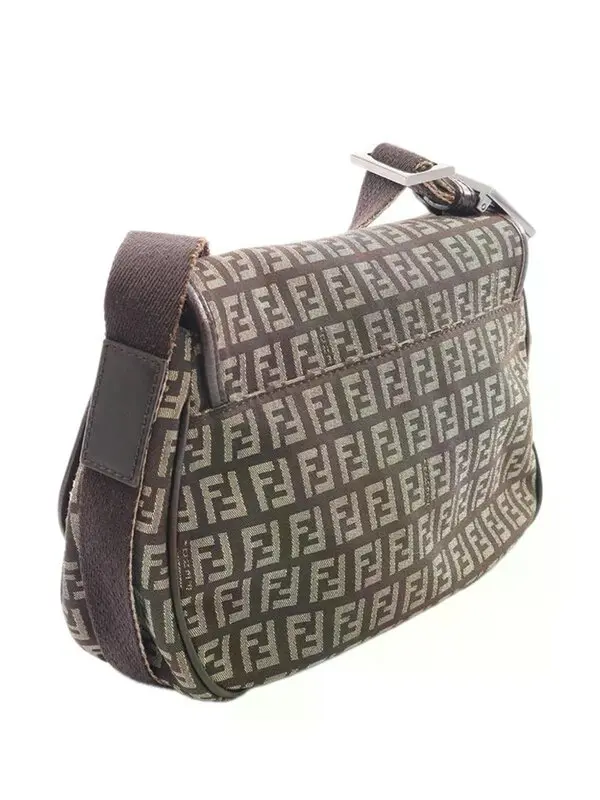 Fendi 2000-2010 Zucchino Canvas Crossbody Bag