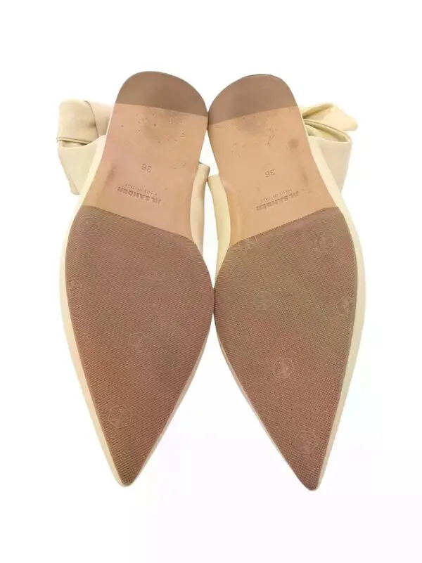 JIL SANDER 2010s Pointed-toe Knot Pumps - Neutrals