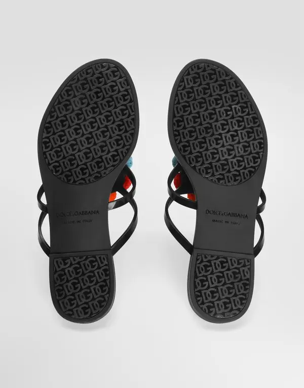 Dolce & Gabbana Beachwear Slides And Mules Multi-colored