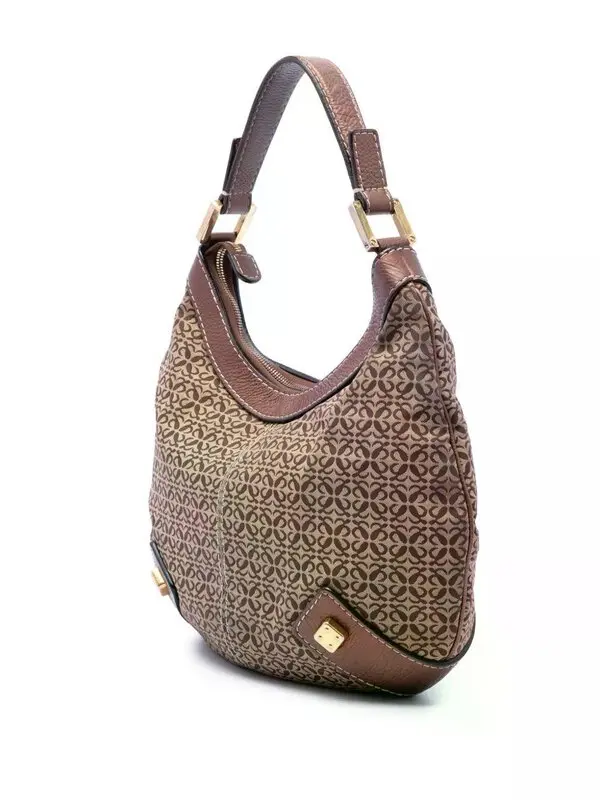 Loewe 2007 Anagram Canvas New Road Hobo Bag