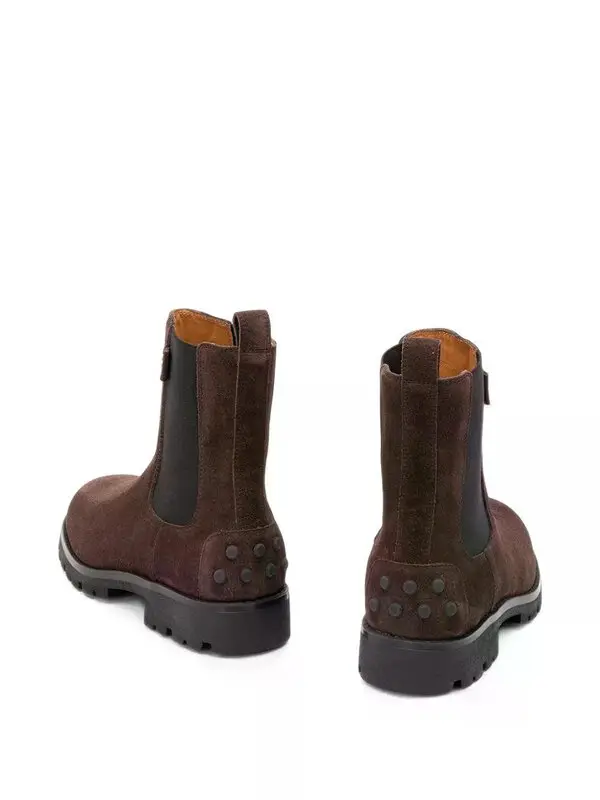 TOD'S Ankle Boots In Suede - Brown