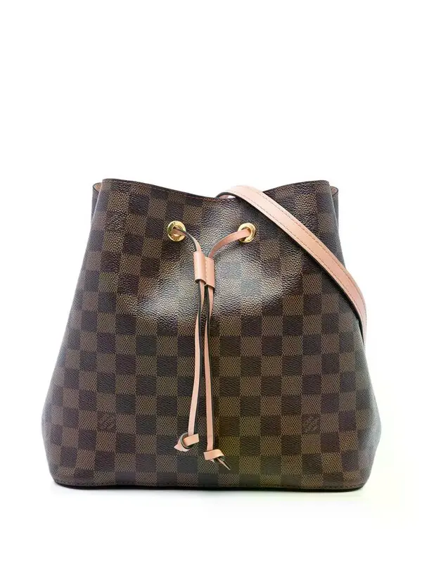 LOUIS VUITTON 2019 Damier Ebene Neonoe Mm Bucket Bag