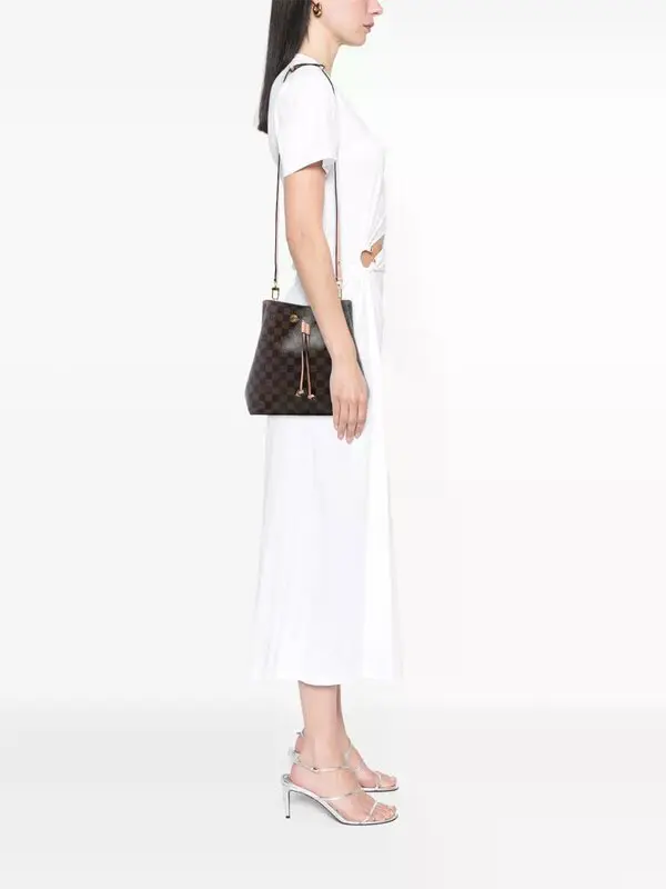 LOUIS VUITTON 2019 Damier Ebene Neonoe Mm Bucket Bag