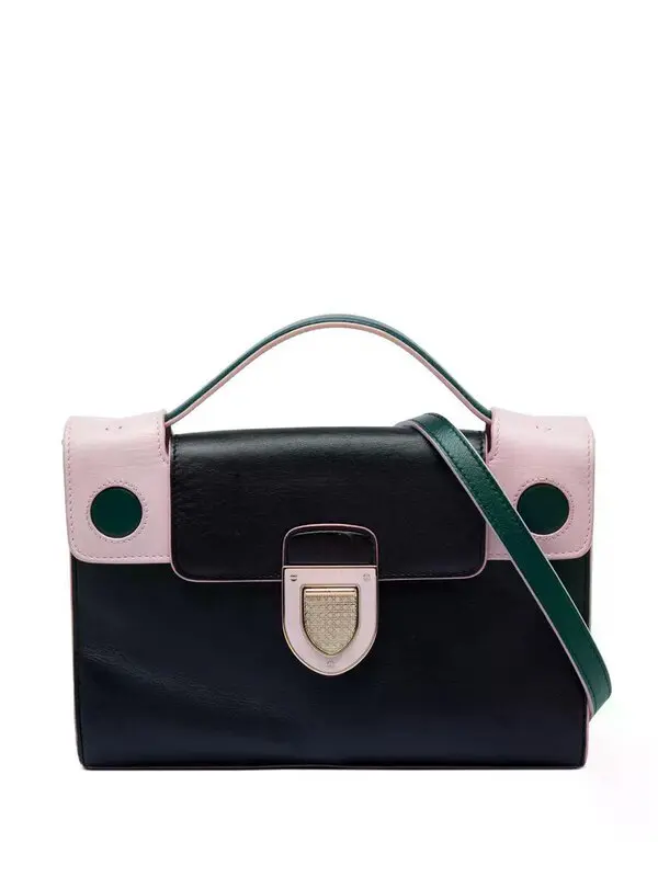 Dior 2016 Mini Tricolor Leather Diorever Top Handle Bag Satchel