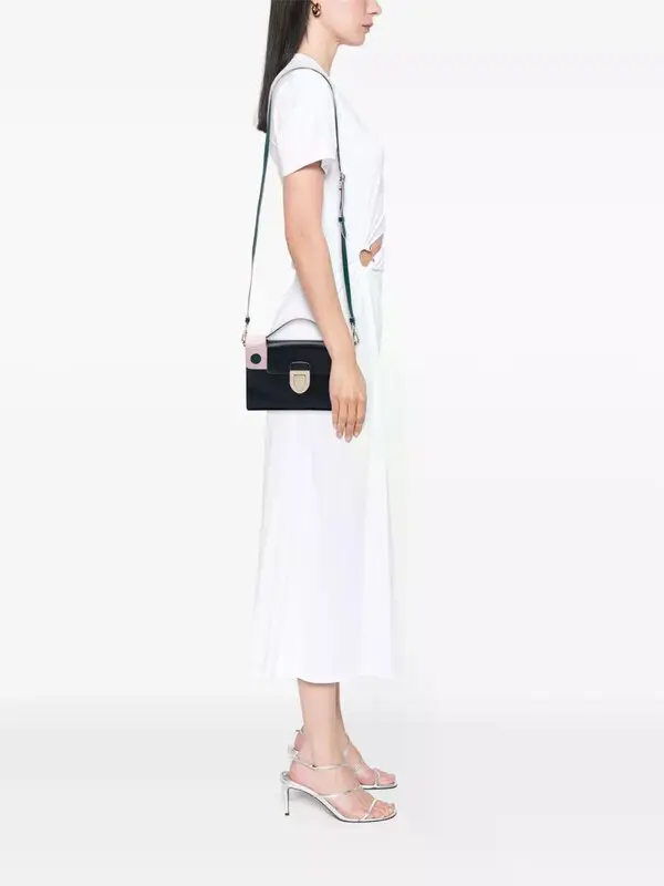 Dior 2016 Mini Tricolor Leather Diorever Top Handle Bag Satchel