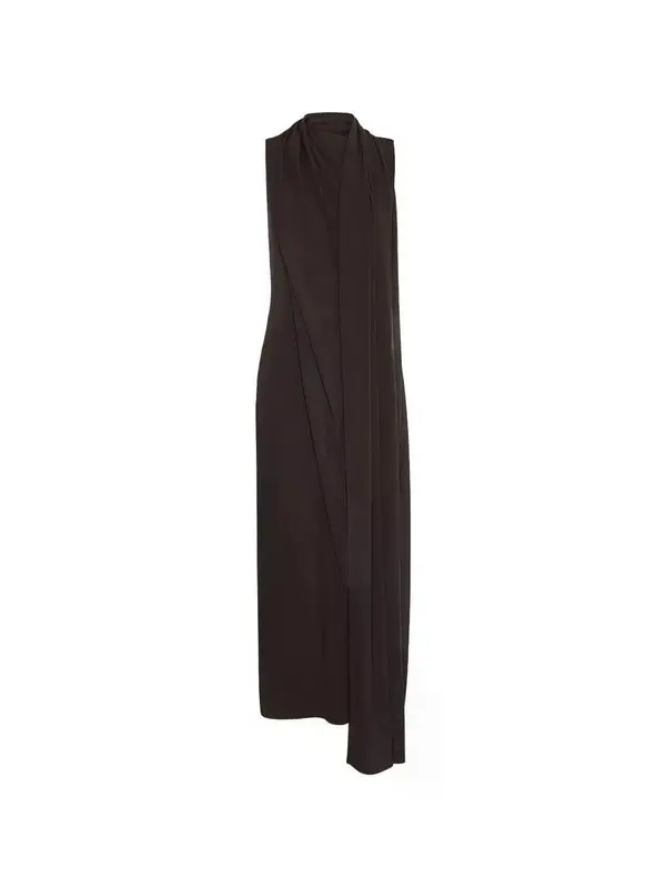 Sportmax Staffa Draped Sleeveless Maxi Dress