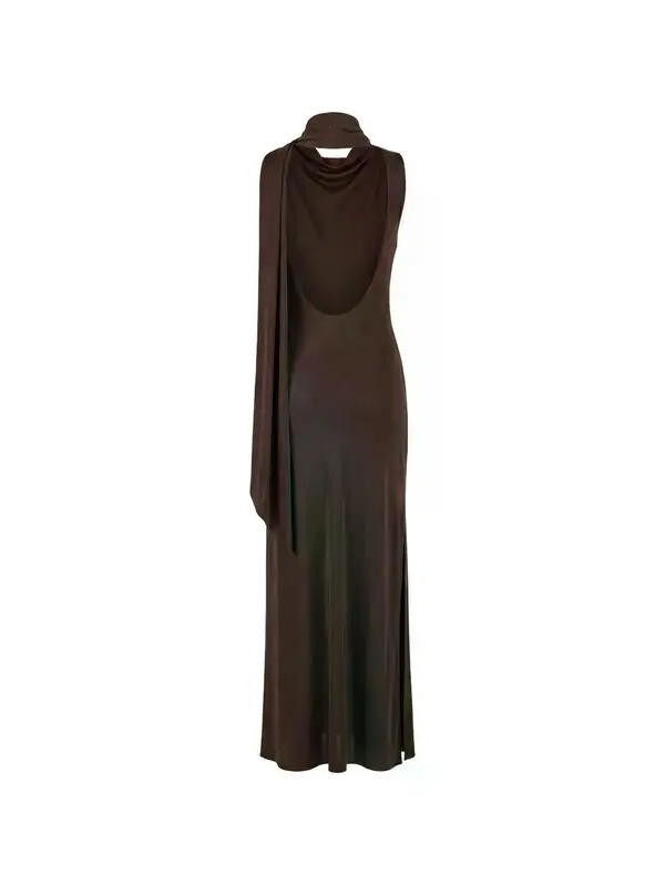 Sportmax Staffa Draped Sleeveless Maxi Dress