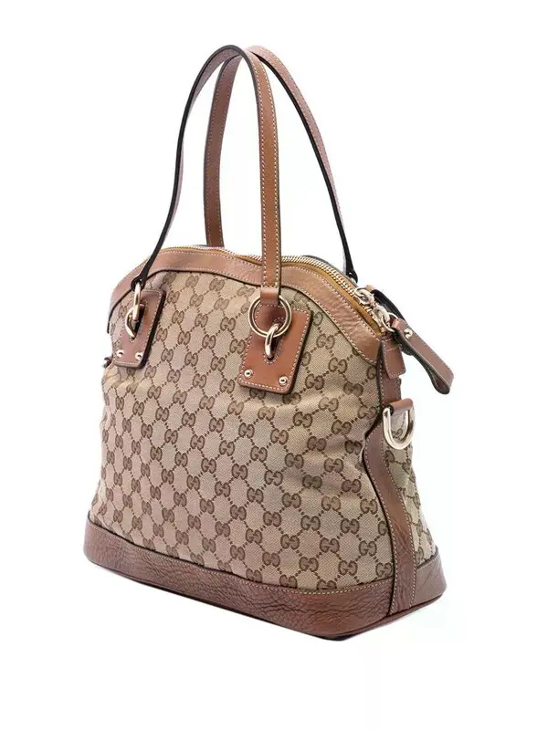 Gucci 2016-2026 Medium Gg Canvas Charm Dome Satchel