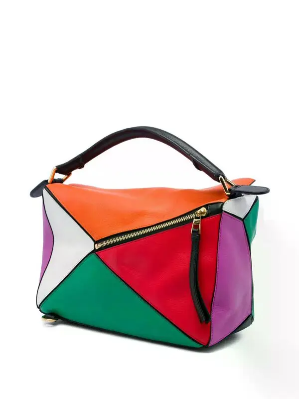 Loewe 2016 Small Calfskin Rainbow Puzzle Satchel